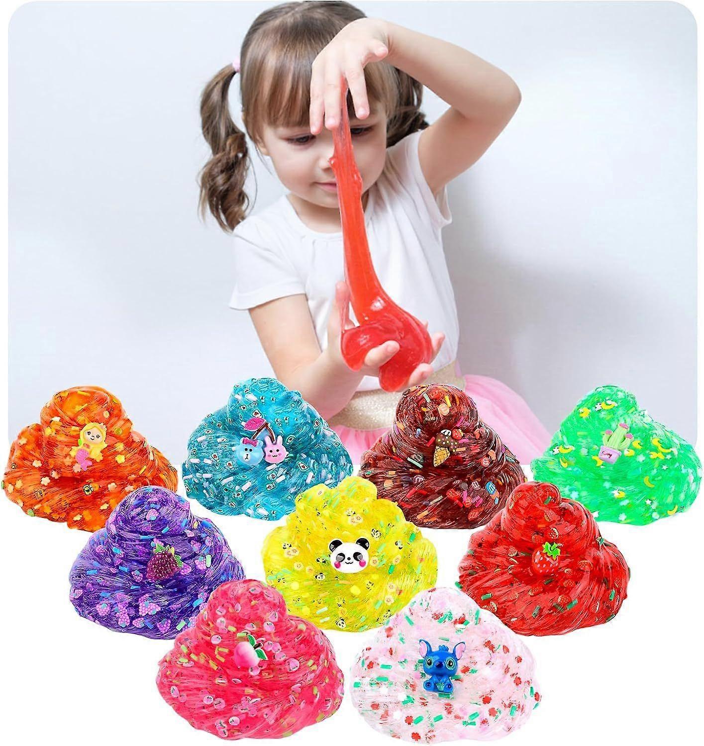 9-Pack Crystal Slime Slime Set Easter Basket Fillers Easter Gifts Jelly ...