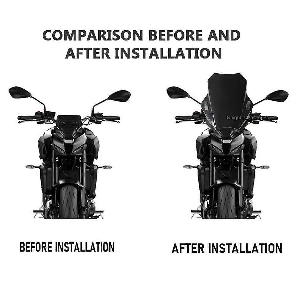 Exquisite MT07 2025 Motorcycle Touring Sport WindScreen Windshield ...
