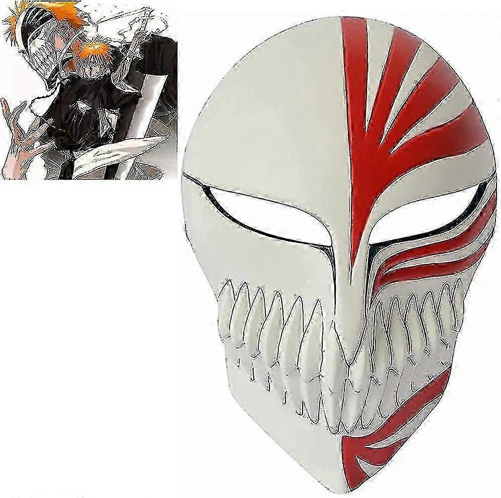 Resin Bleach Ichigo Kurosaki Mask Hollow Cosplay Halloween Masquerade ...