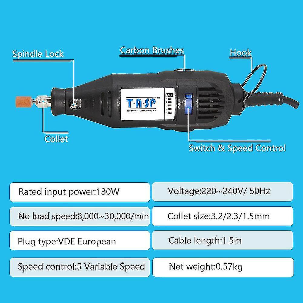 Forets tournevis 130w outil rotatif électrique à vitesse variable mini ...