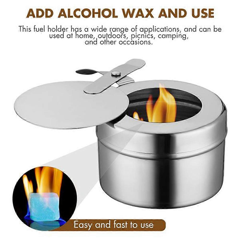 12Pack Stainless Steel Fuel Holders, Chafing Fuel Holders with Cover ...