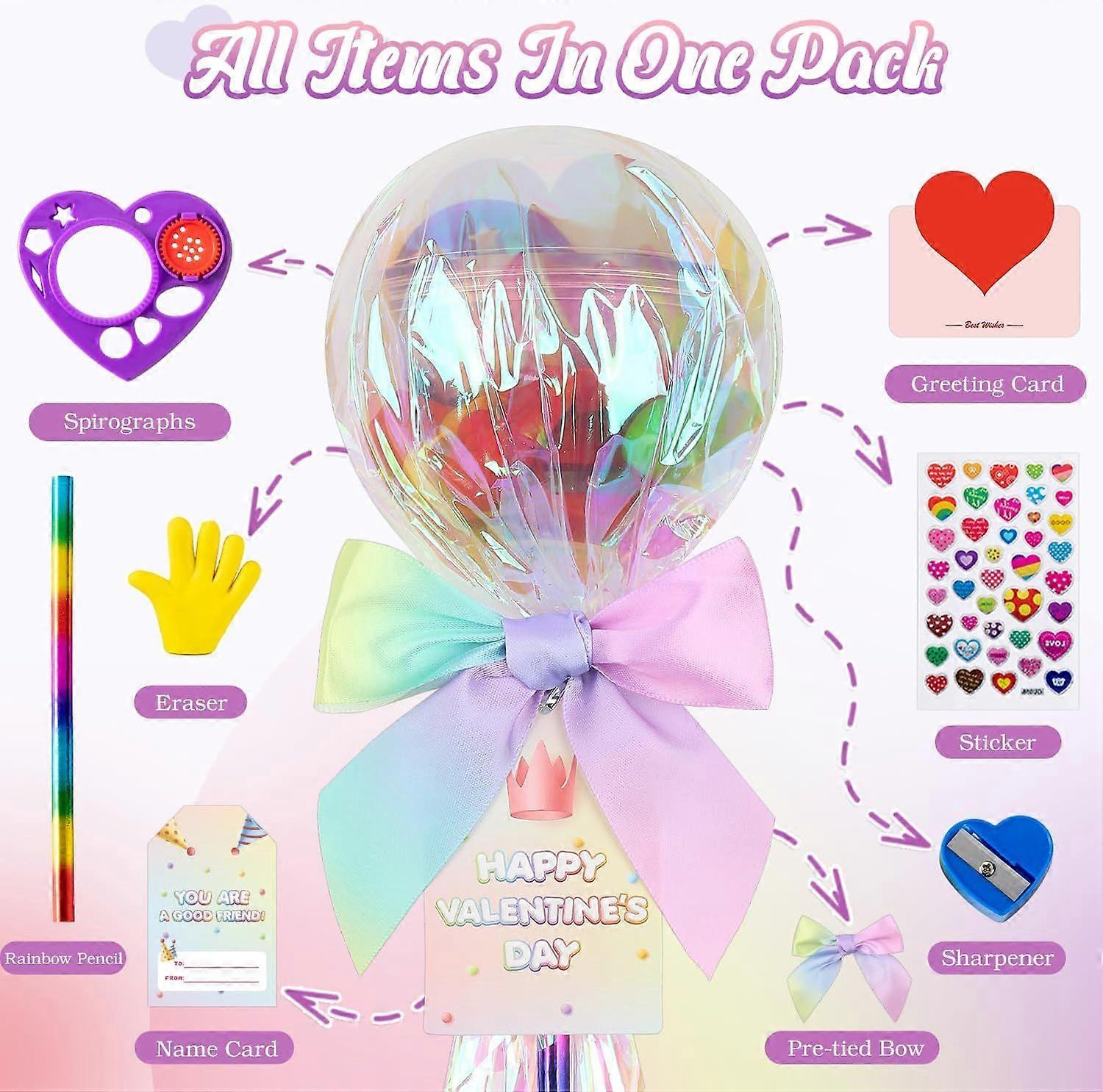 Valentines Day Gifts for Kids - 24 Pack Giant Lollipop Rainbow ...