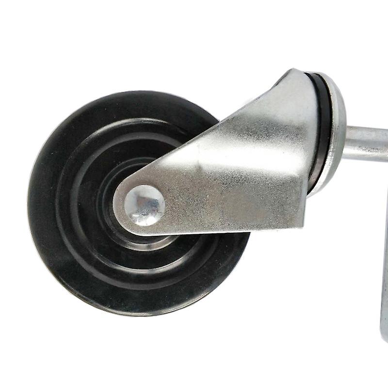 4 Inch Heavy Duty Rubber Mute Spring Loaded Gate Door Wheel Caster ...