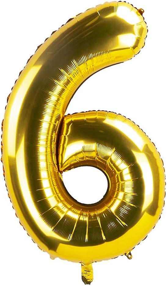 40 inch Gold 60 Number Jumbo Foil Mylar Helium Balloons - Party ...