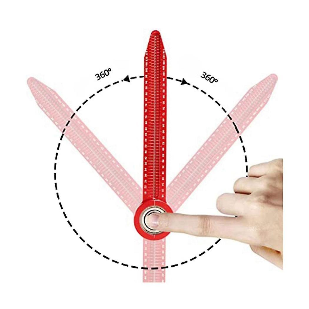 360 Rotating Aluminum Alloy Carpentry Scriber Tool Circle Planning ...