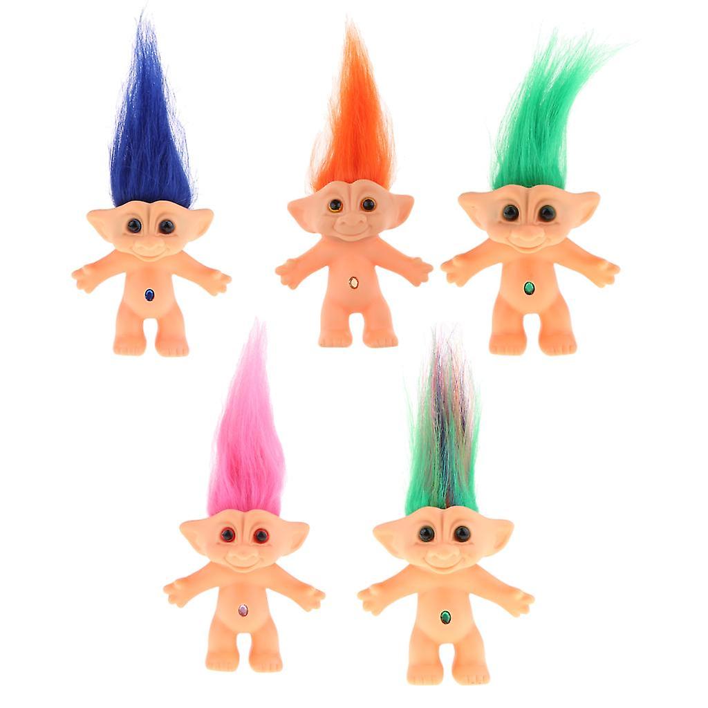 Delicate Mini Nude Lucky Troll Doll Vintage Action Figures Toy Collections Fruugo Uk