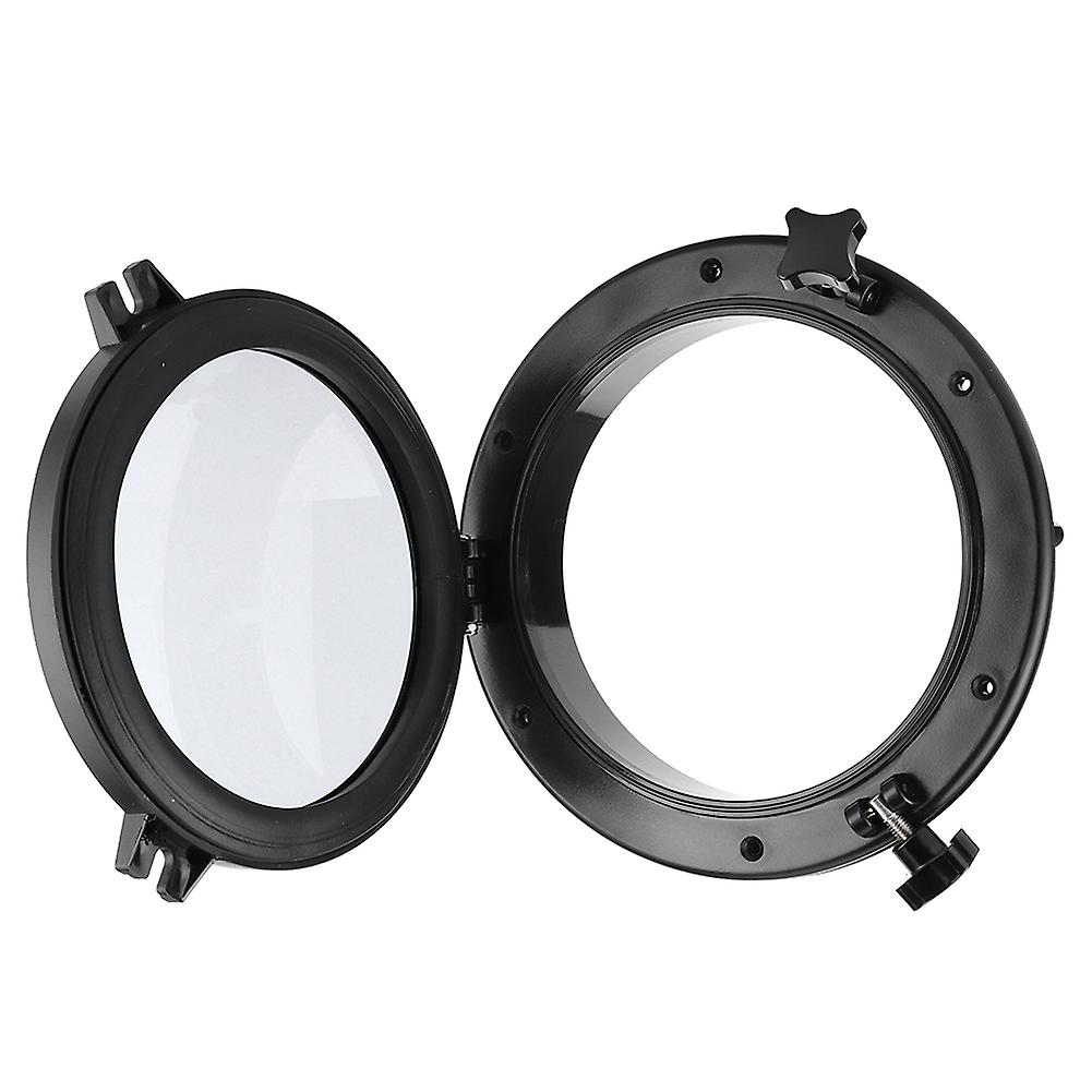 10in Round Black Stalinite Marine Porthole Window for RV Boat Yacht ...
