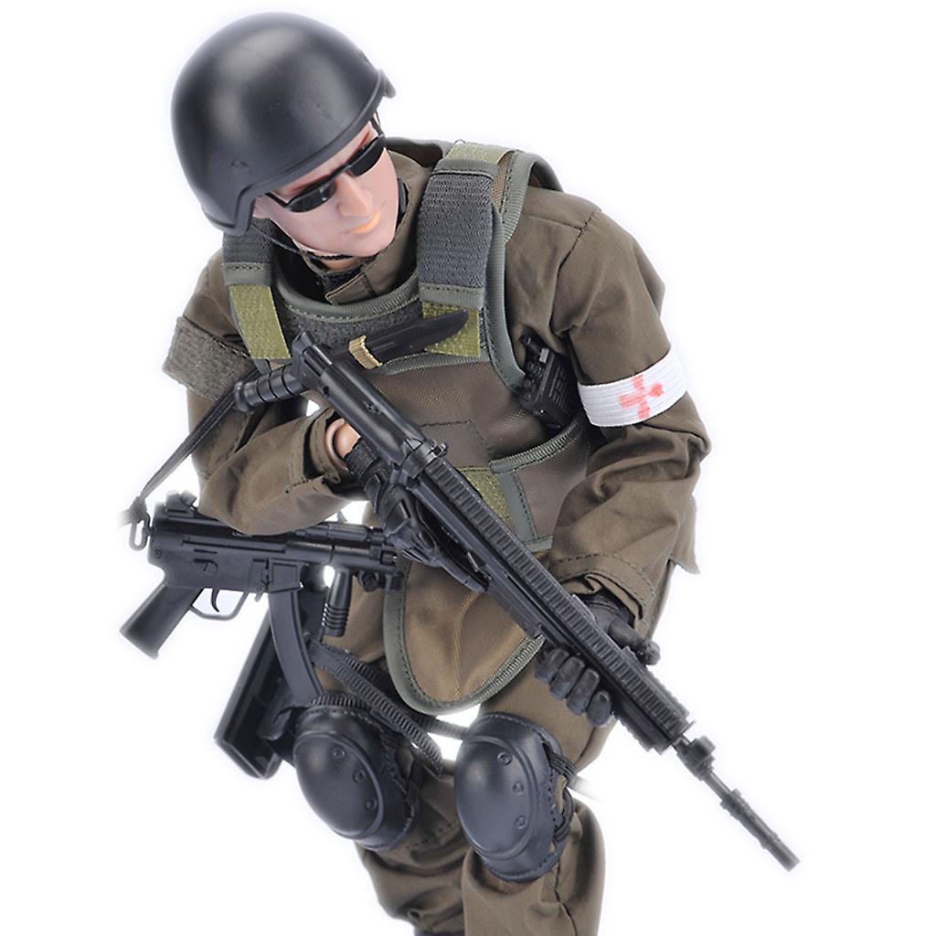1/6 Scale Military Soldier Model 12in. Swat Action Figure Playset W ...