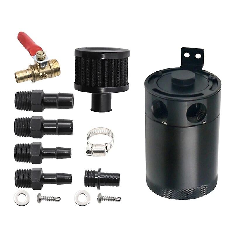 Upgraded 2-Port Oil Catch Can Tank Engine Baffles Universal 5 Types ...
