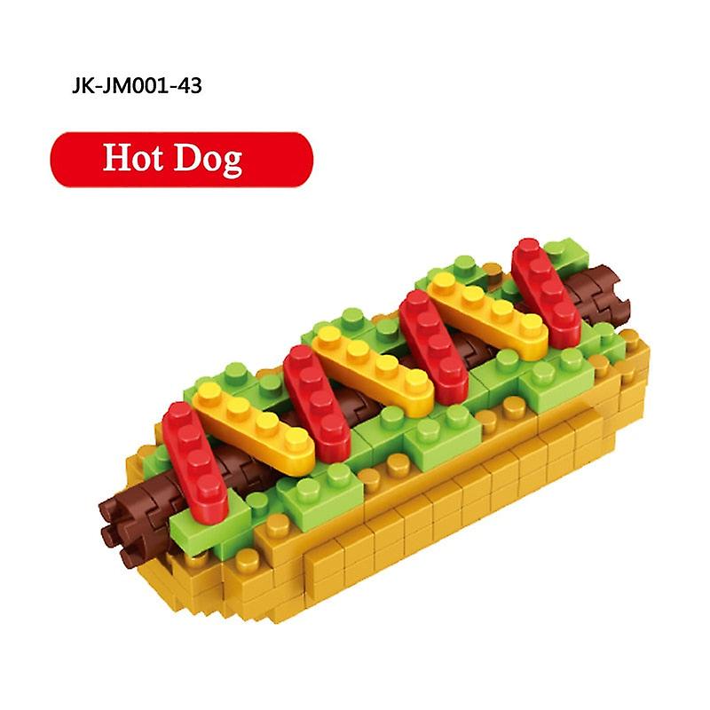 Mini Blocks Moc Fast Food Burger Ice Cream French Fries Diamond Blocks ...