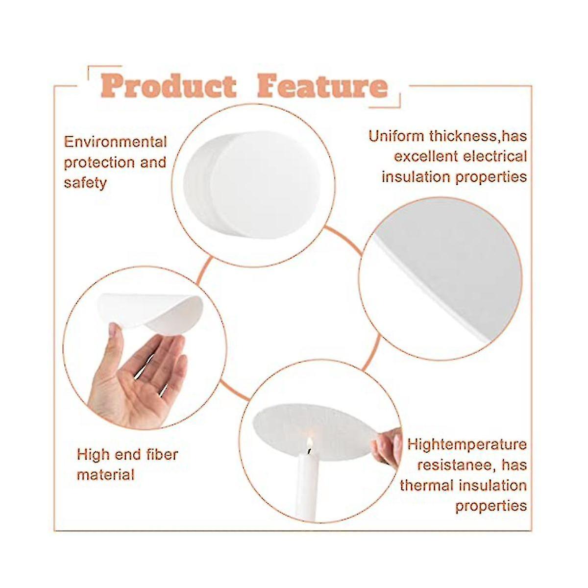 100 Sheets Round Microwave Kiln Paper Shelf Paper 4.7 Inch Ceramic ...