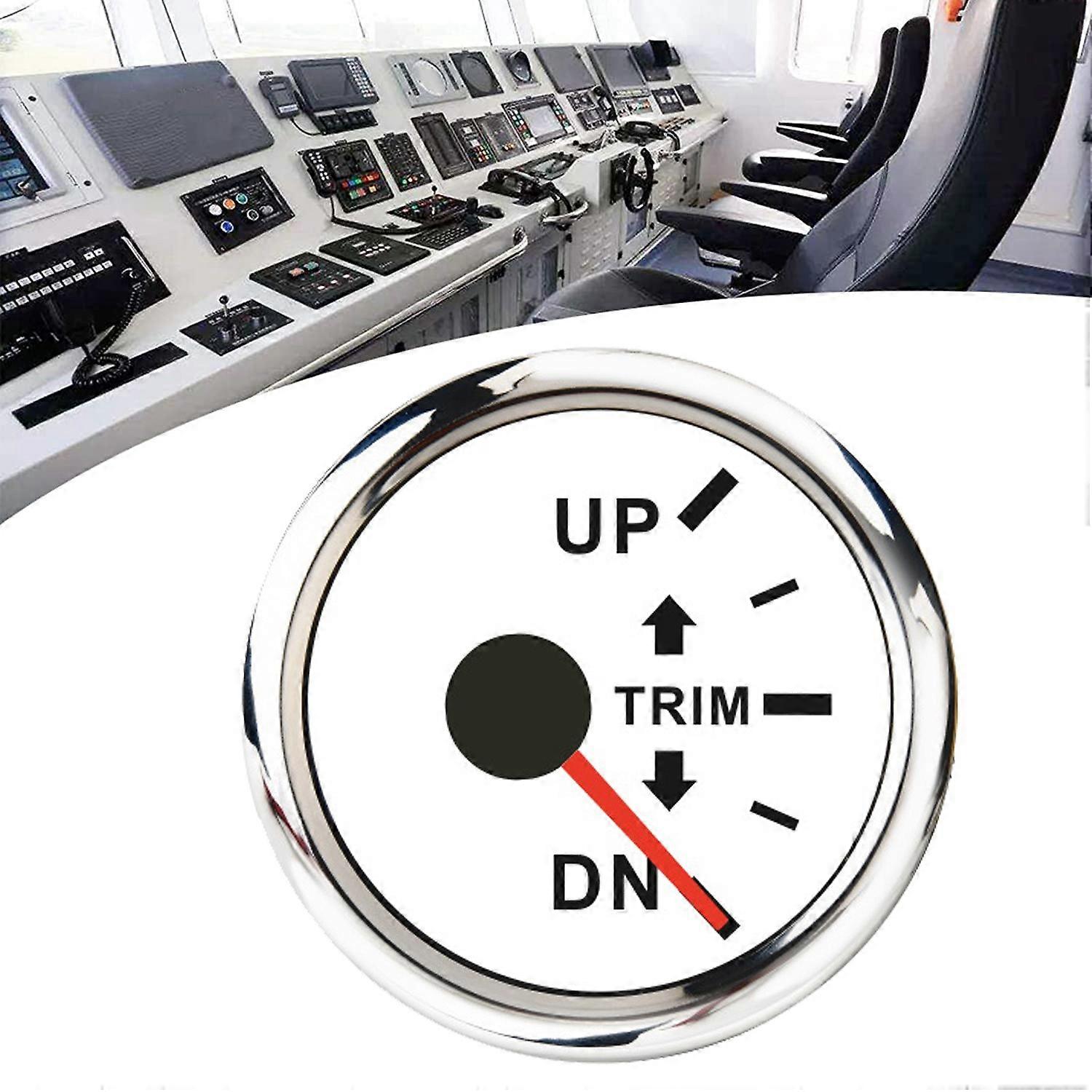 52mm Digital Marine Trim Gauge Universal Balance Signal Trim Meter ...