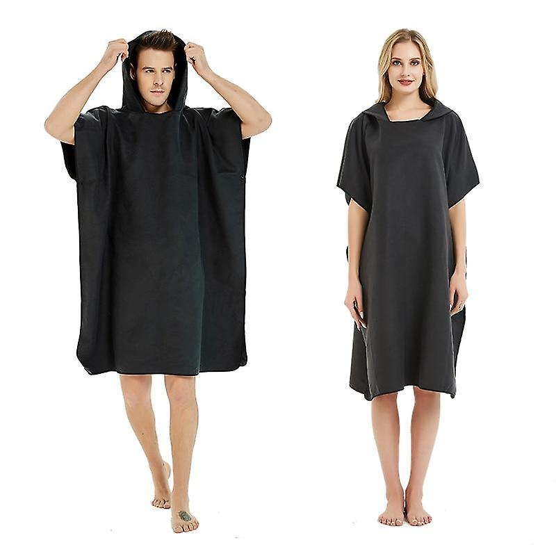 Microfiber Wetsuit Changing Robe With Hood, Quick Dry Hooded Towels For ...