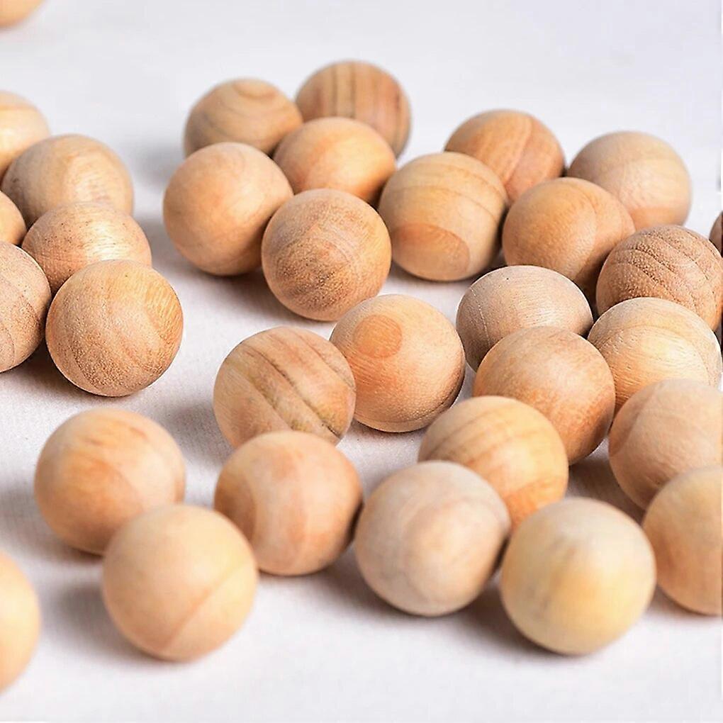 50PCS/Set Smell Cedar Moth Insect Repellent Round Balls Durable Wood ...