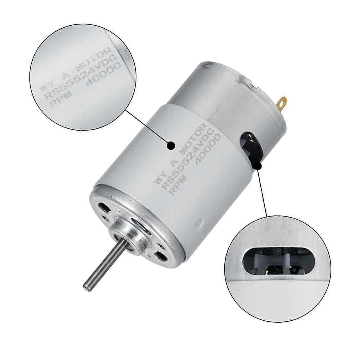 24V 40000RPM Electric Motor 2Pc,High Speed Motor RS555 Kids Ride on ...