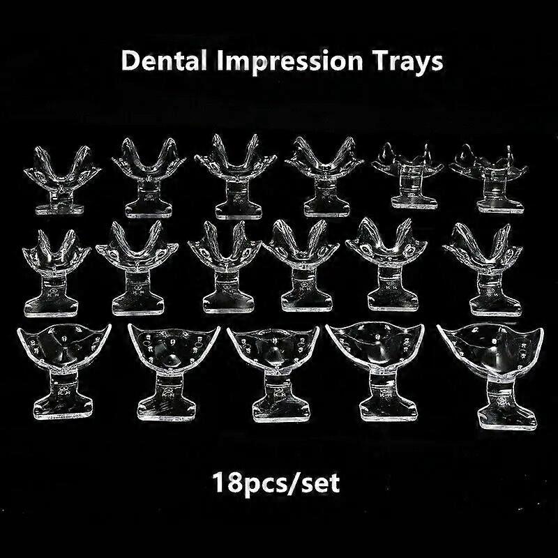 Dental Edentulous Jaw Impression Trays Full Denture Frame Cut Back ...