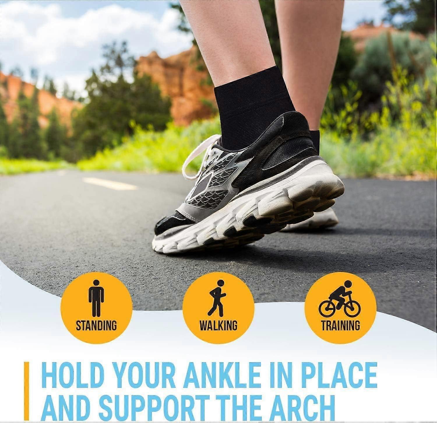 Ankle Compression Sleeve - Open Toe Compression Socks for Swelling ...