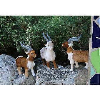 1pc Small Fake Artificial Goat Fur Realistic Imitation Home Decor Gift ...