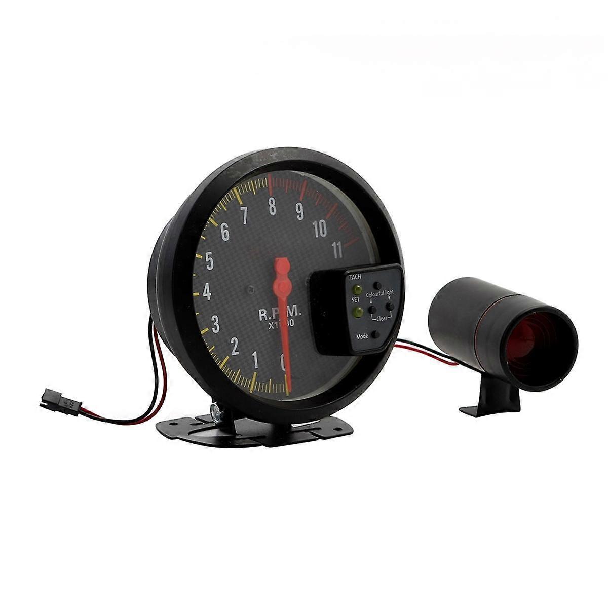 5 Inch Car RPM 11000K Tachometer Gauge 7 Colors 12V Automotive Modified ...
