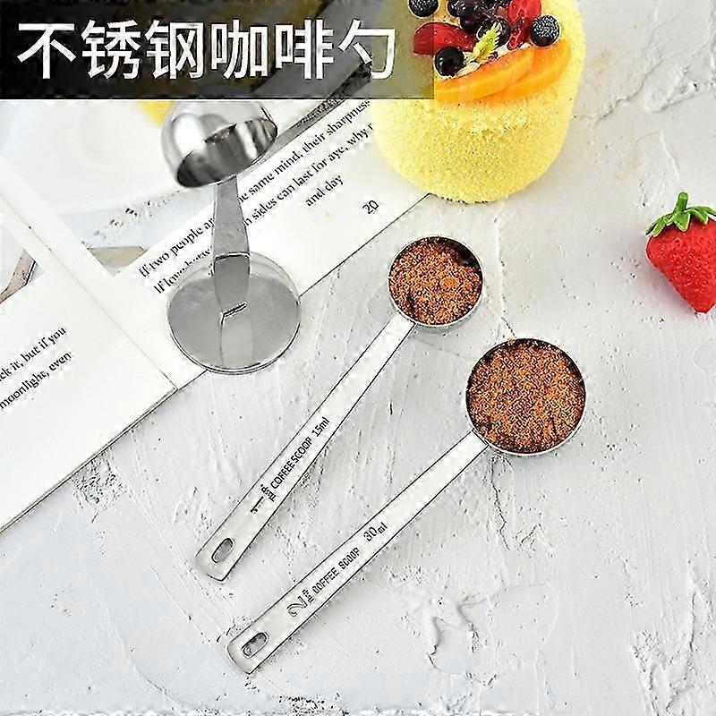 2-in-1 Coffee Scoops with Pressed Bottom Handheld Milk Powder Scooper ...