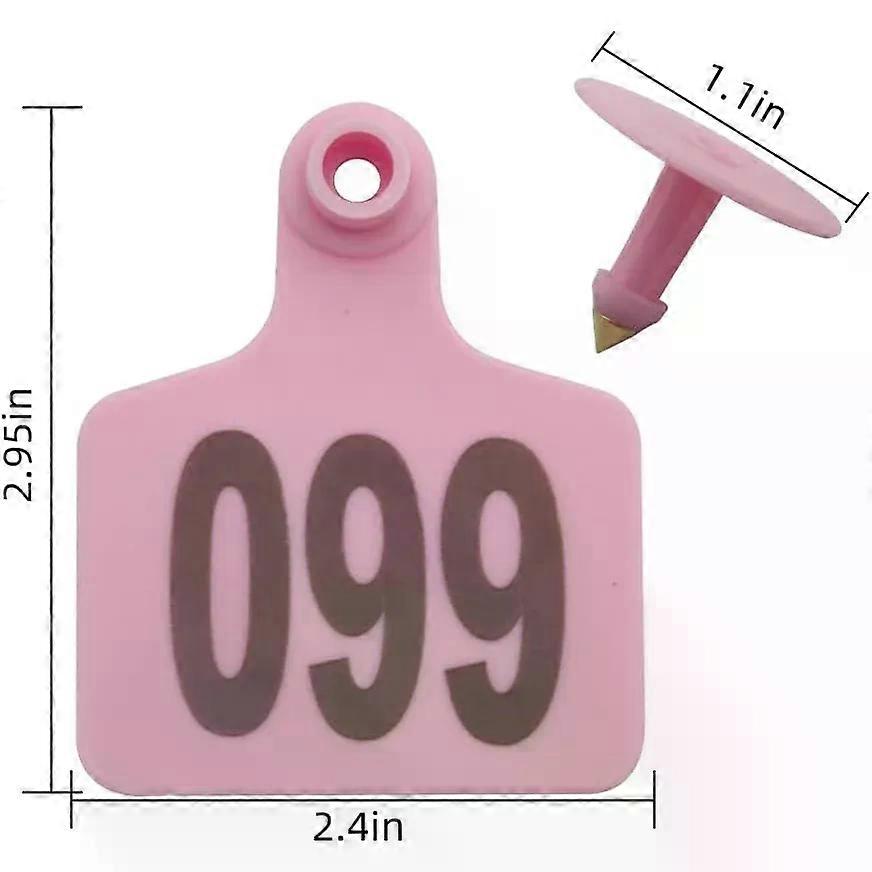 Gaibos Cattle Ear Tags Large Plastic Livestock Ear Tags for Sheep ...