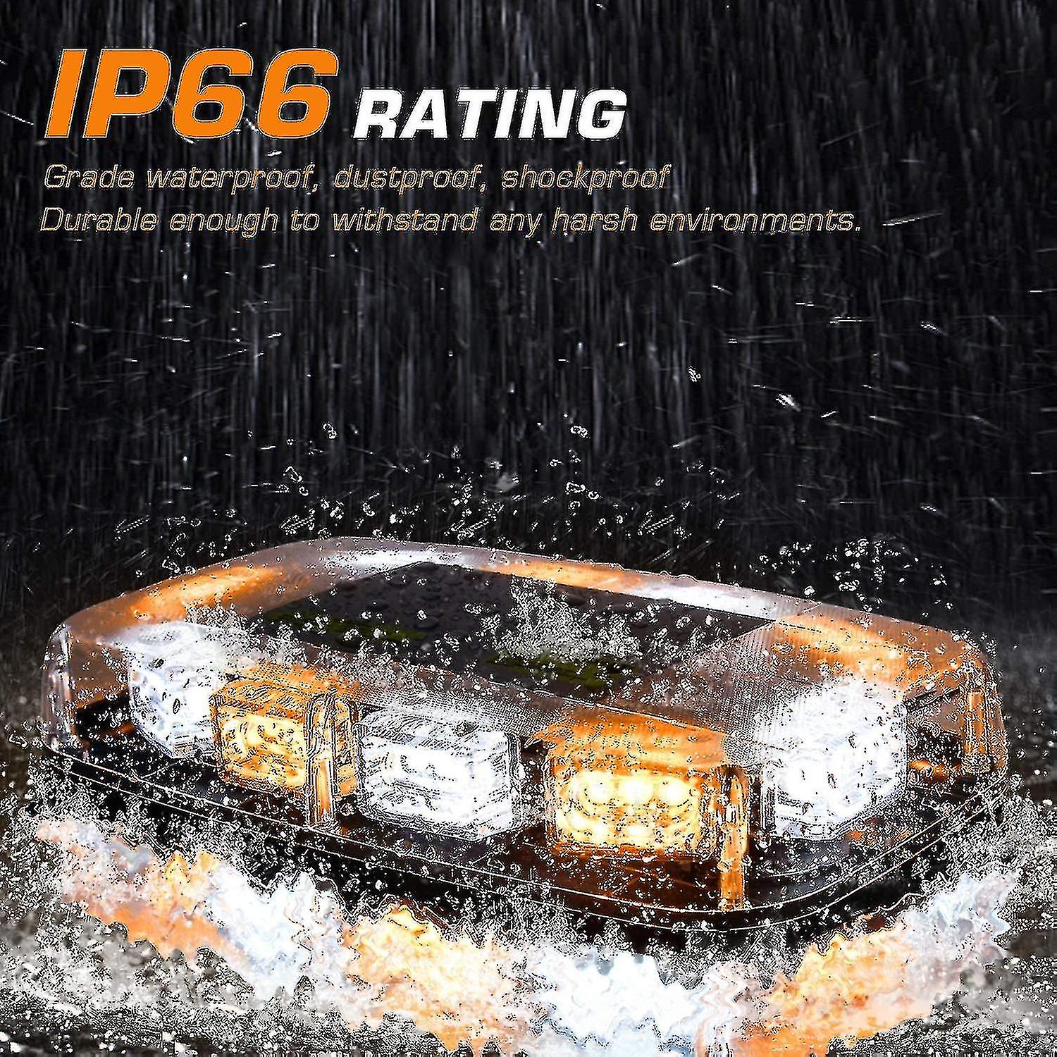 Led Strobe Warning Light -36 Led High Intensity Emergency Flashing ...