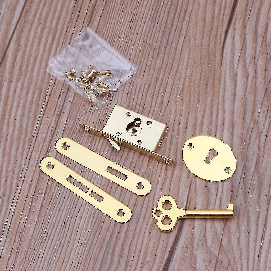 Antique Metal Drawer Locks With Key For Wardrobe, Jewelry Wooden Box ...