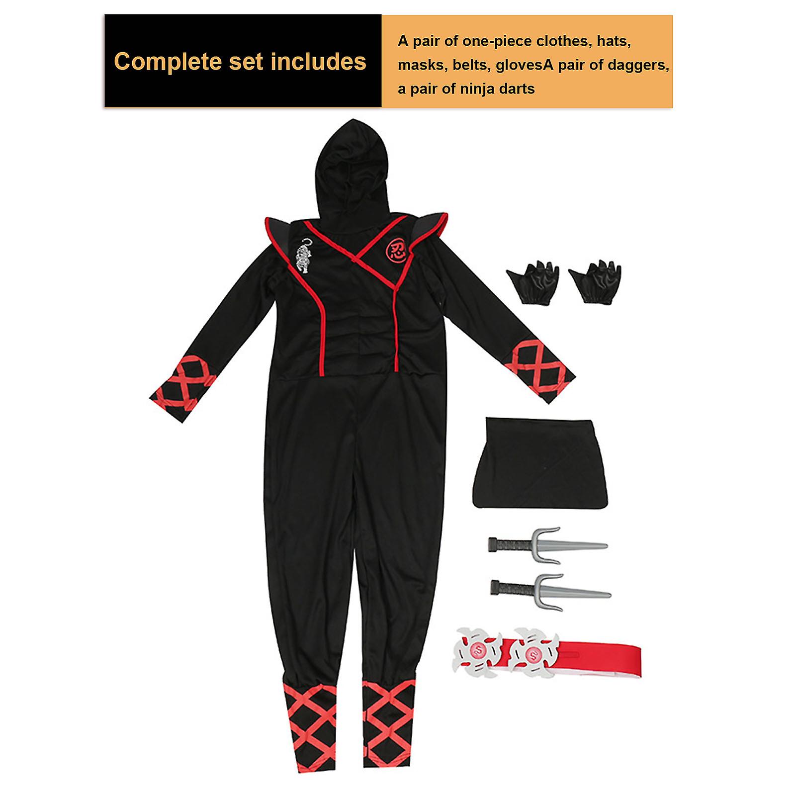 7pcs Ninjas Cosplay Costume Set For Kids Theme Party Role Playing Dress ...