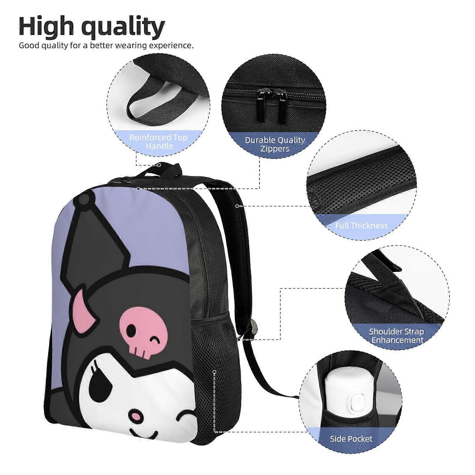 Kuromi Backpack For Girls School Bag Kids Backpack Bookbags ...