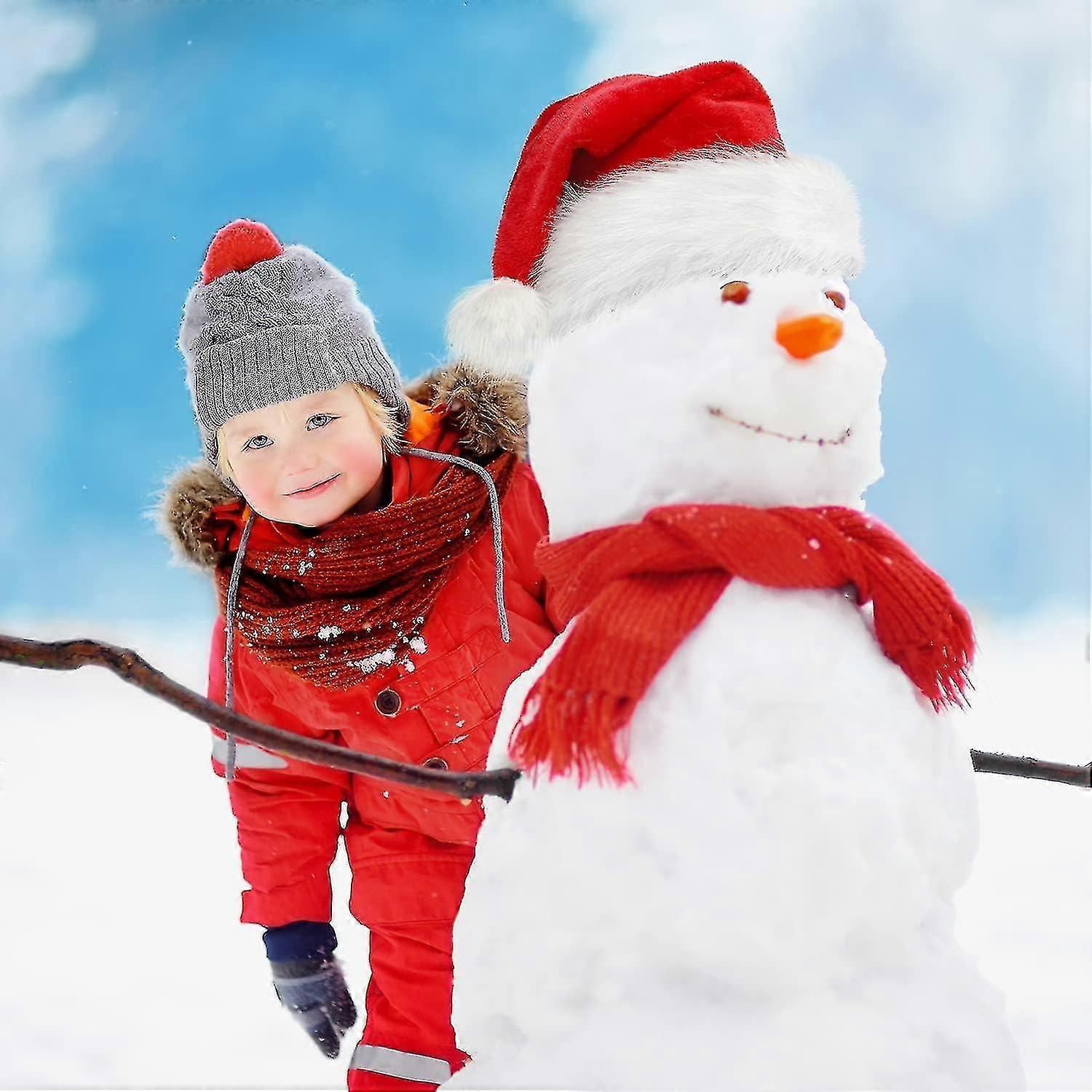 Christmas Hat - Santa Hat For Adults Unisex Velvet Comfort Extra Thicken Fur Xmas Hat | Fruugo UK