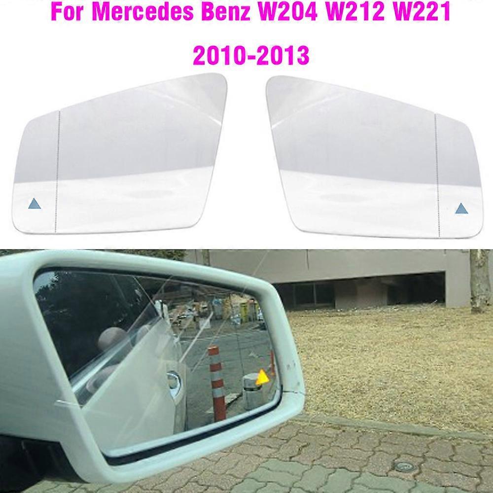 Auto Heated Blind Spot Warning Wing Rear Mirror Glass For Mercedes-Benz ...