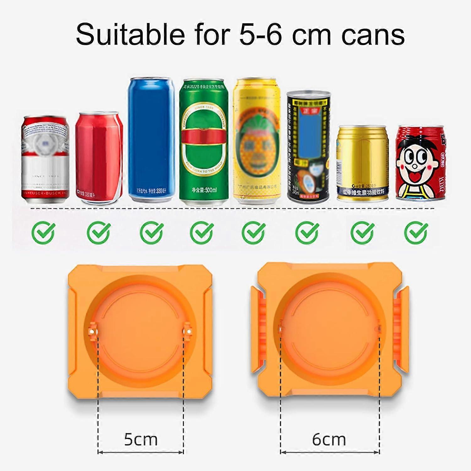 Beer Can Opener - 2 in 1 Magnetic Topless Soda Can Opener, Pop Can Top ...