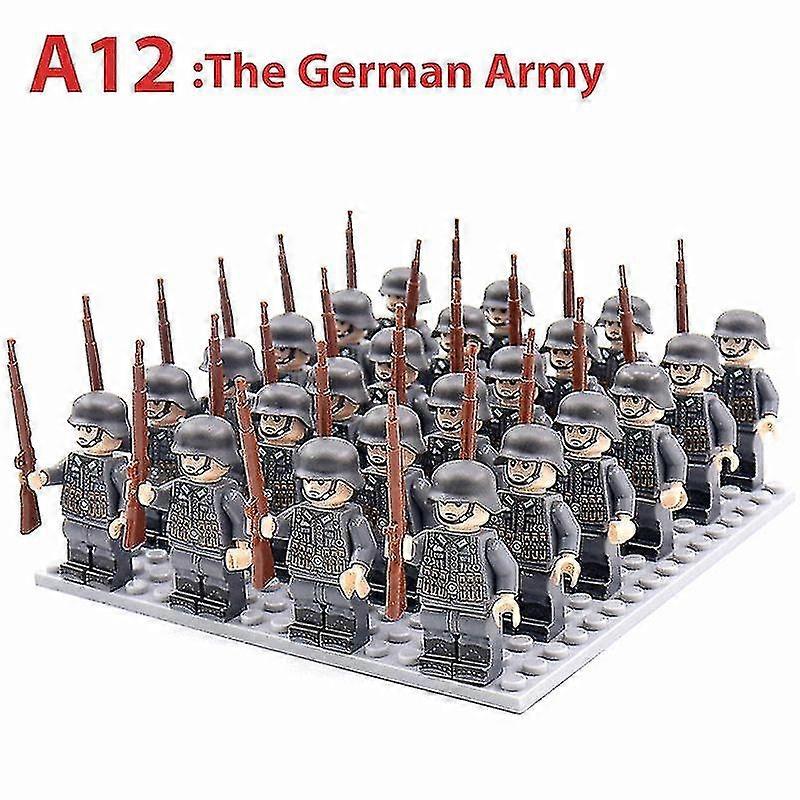 Military Figures Building Blocks German Soviet Us Uk China Soldiers ...
