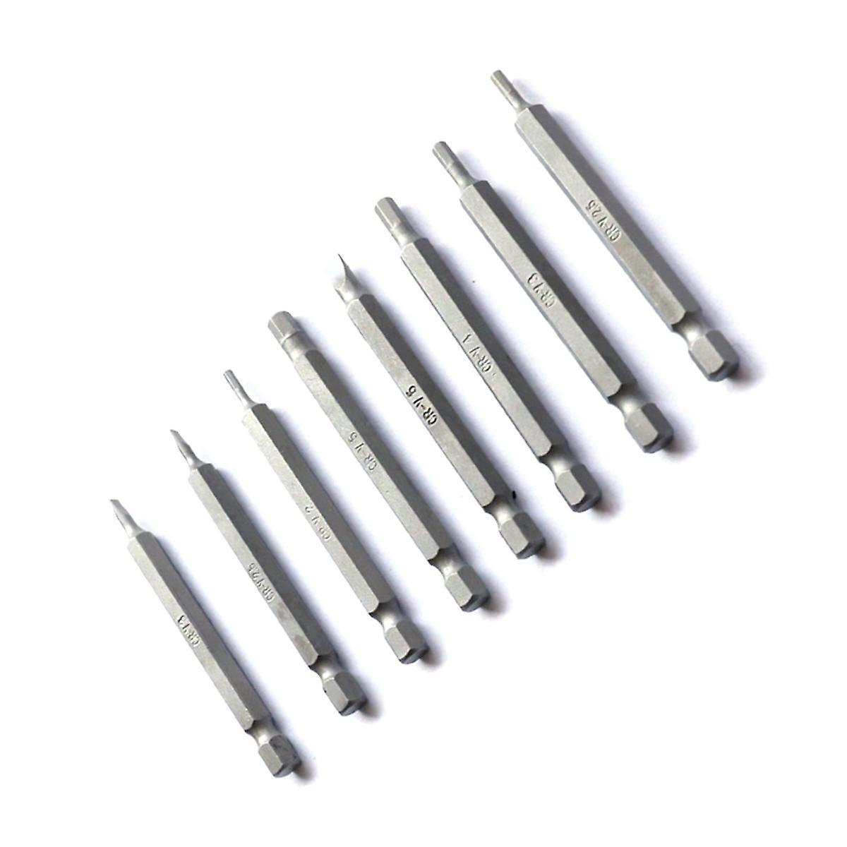 50Pcs Extra Long Reach Bit Set 75mm Security Screwdriver Bits Star Hex Square Spanner Bit ...