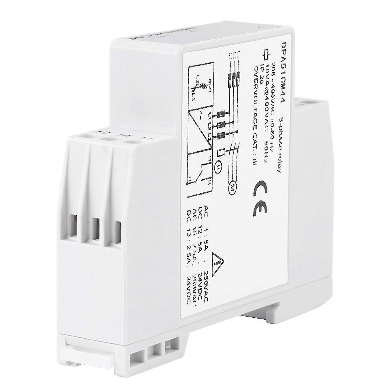 Dpa51cm44 3-phase Monitoring Relay Phase Sequence Protector 208-480vac ...