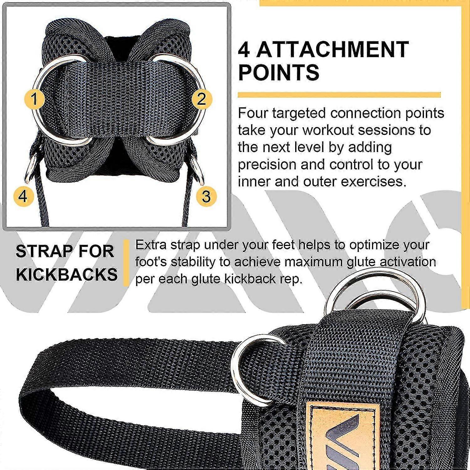Ankle Straps For Cable Machines,adjustable Comfort Fit Neoprene ...
