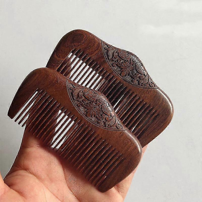 Pocket Comb Sandalwood Green Natural Super Narrow Dent Wood Combs ...