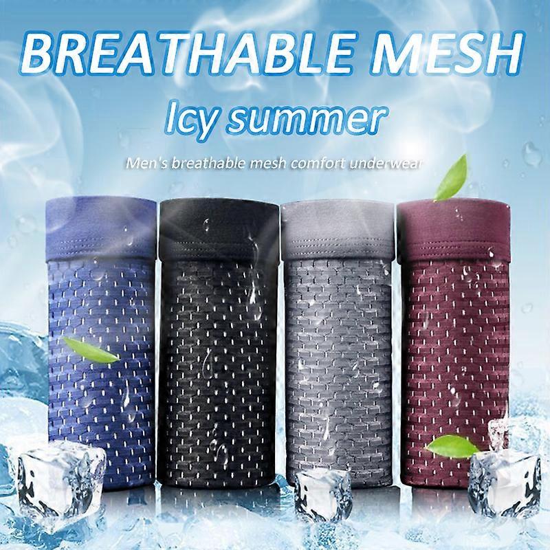 4 PCS Bamboo Boxer Briefs, Box Hero Bamboo Boxers Shorts Men-For All ...