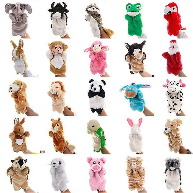One (owl, height 25cm) Kid's Hand Puppet, Deluxe Plush Hand Puppet Doll ...