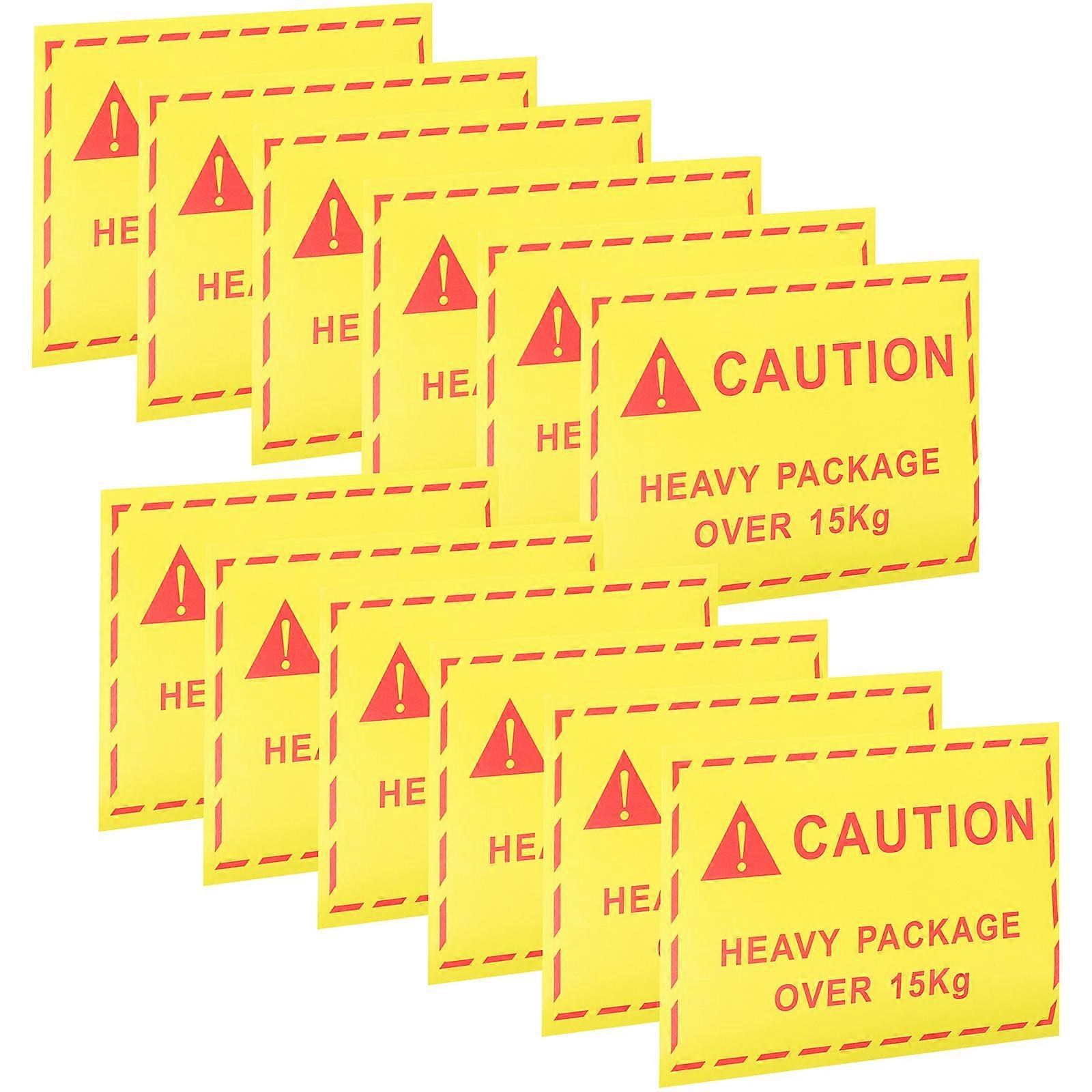 100pcs Heavy Objects Labels Adhesive Warning Stickers Special Handling ...