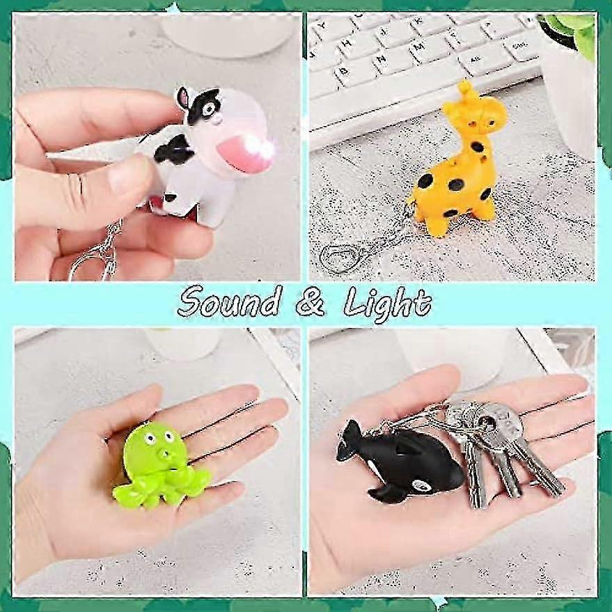6 Pieces Nurse Flashlight Pediatric Nurse Flashlight Keychain Animal ...
