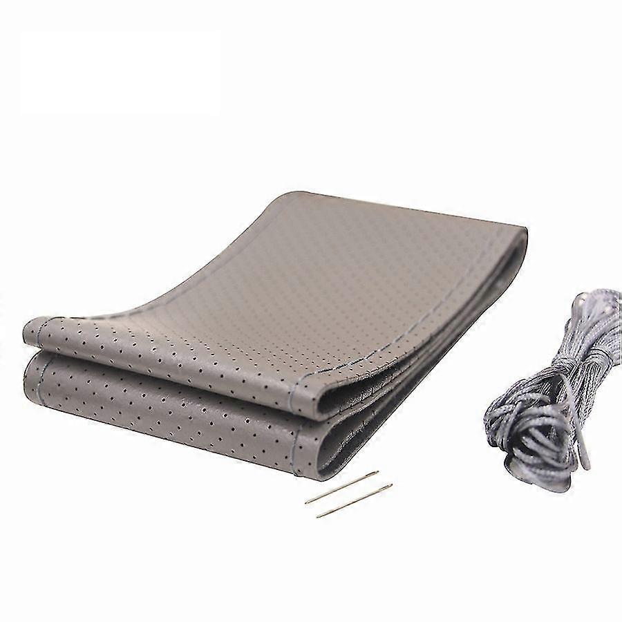 Äkta läder 42/45/47/50 cm buss lastbil bil ratt täcka för Volvo Fh Fm ...