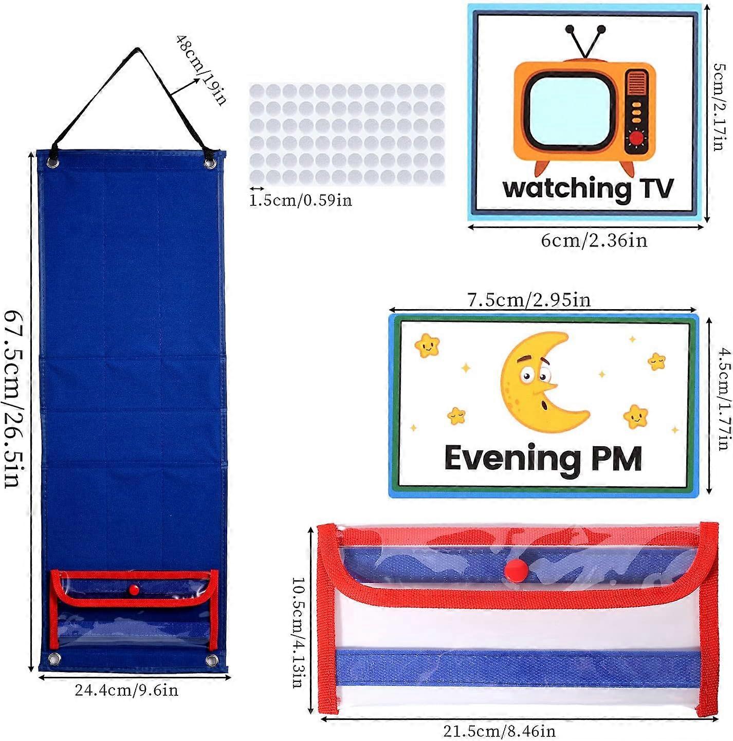 Visual Schedule Chart for Kids Toddlers, Daily Routine Chore Chart with ...