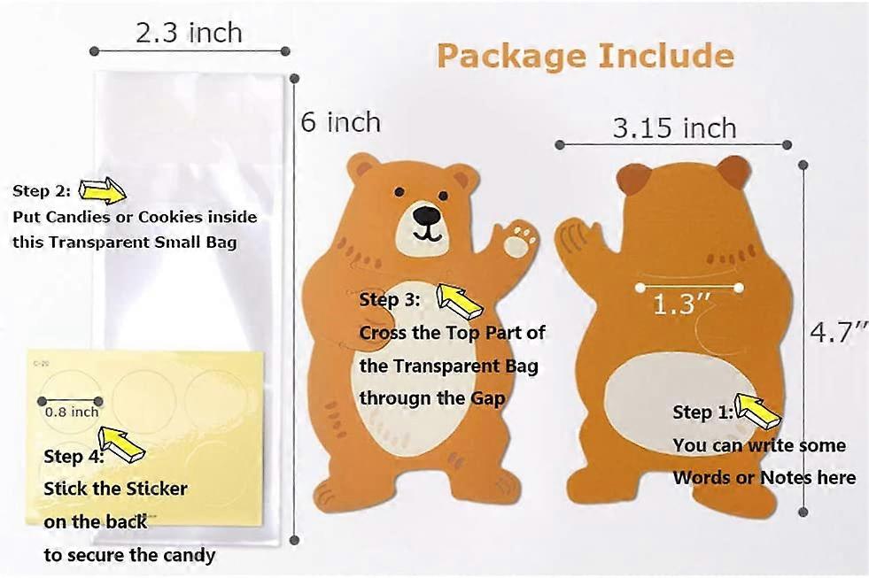 Mini 'Candy' Bags {20 Pack} Paper Party Favor Treat Bags for Cookies ...