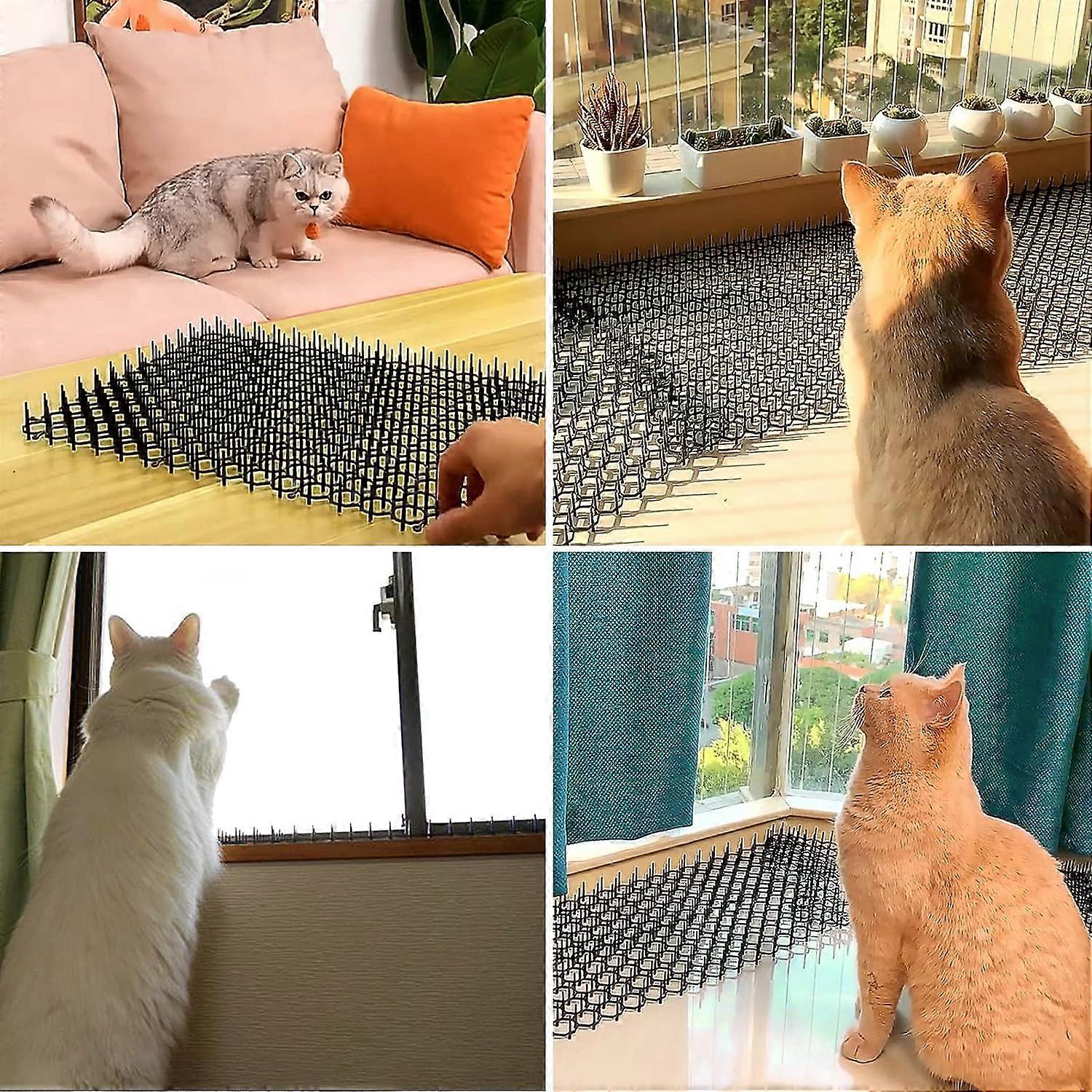 12 Pack 15.5*20cm Scratching Mats with Spikes for Cats, Outdoor Cat ...