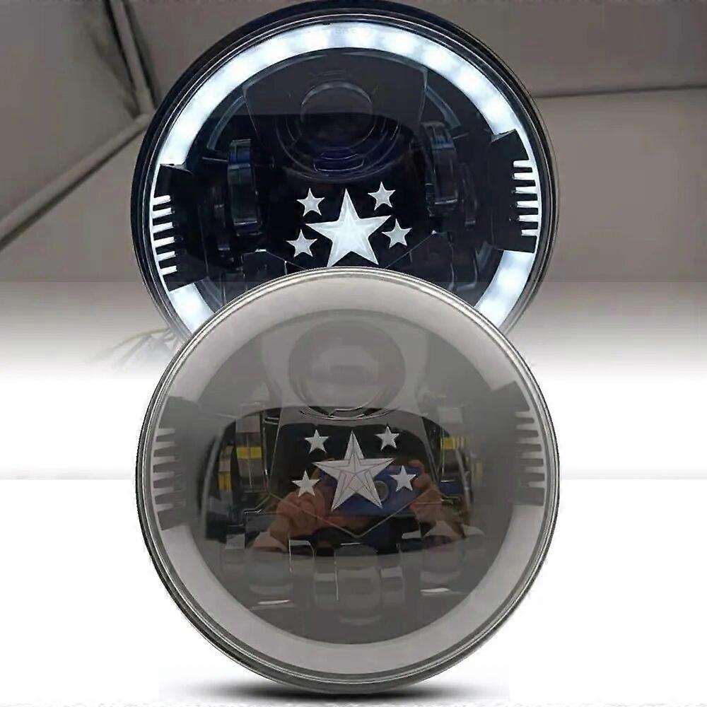 DOT 7Inch LED Headlight For Yamaha V-Star XVS 650 950 1100 Classic ...