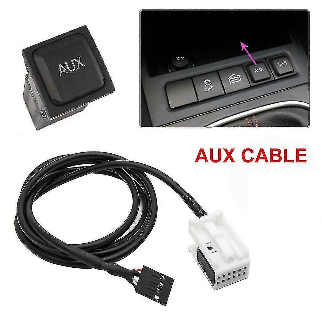 Car Usb Aux Switch Cable Usb Audio Adapter Rcd510 Rns315 For- B6 B7 ...