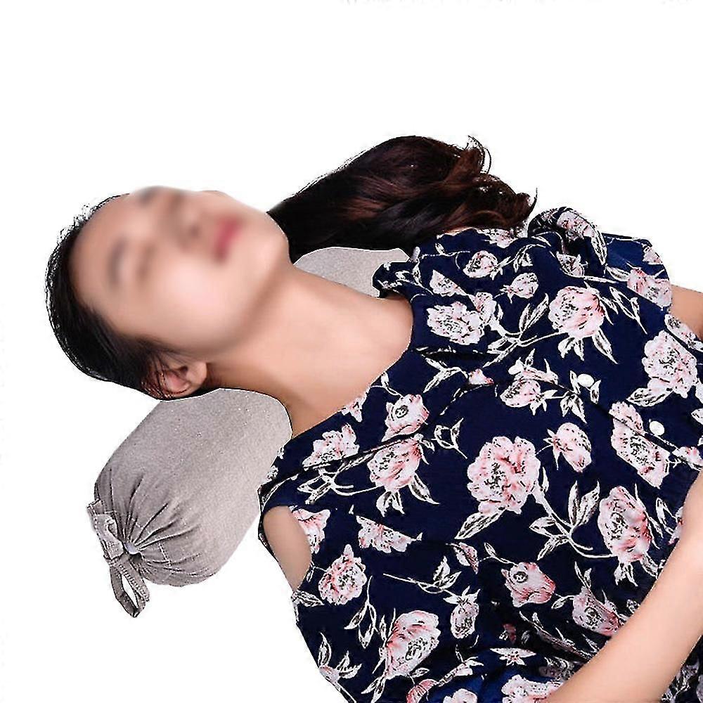 Cylindrical Pilloworganic Buckwheat Cotton Zipper Shel | Fruugo UK