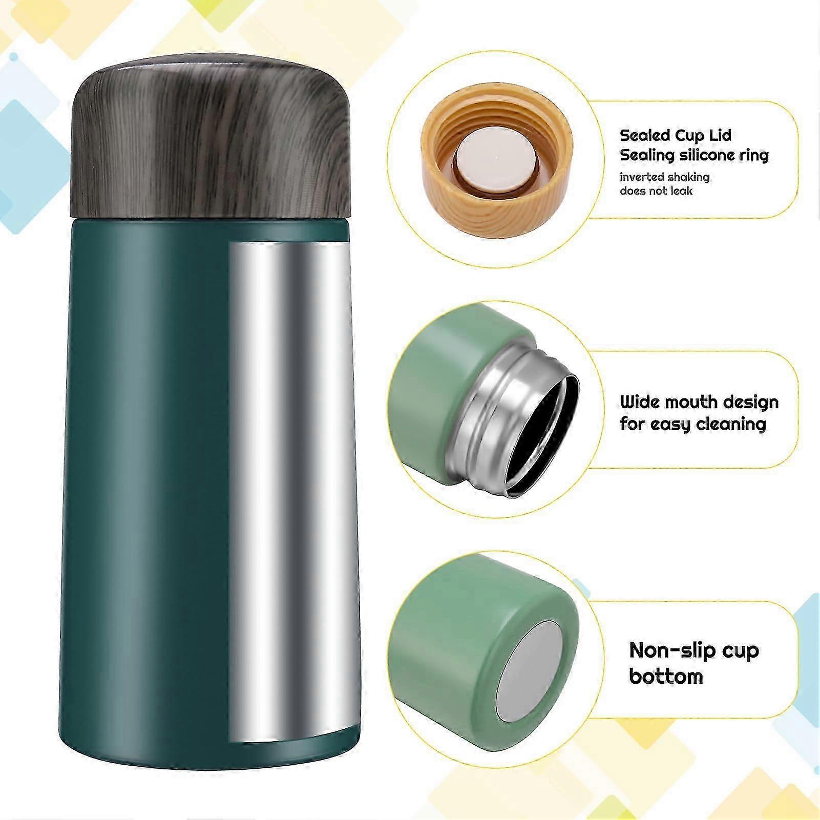 2pc 150ml Small Thermos Bottle for Hot and Cold Drinks, Stainless Steel ...