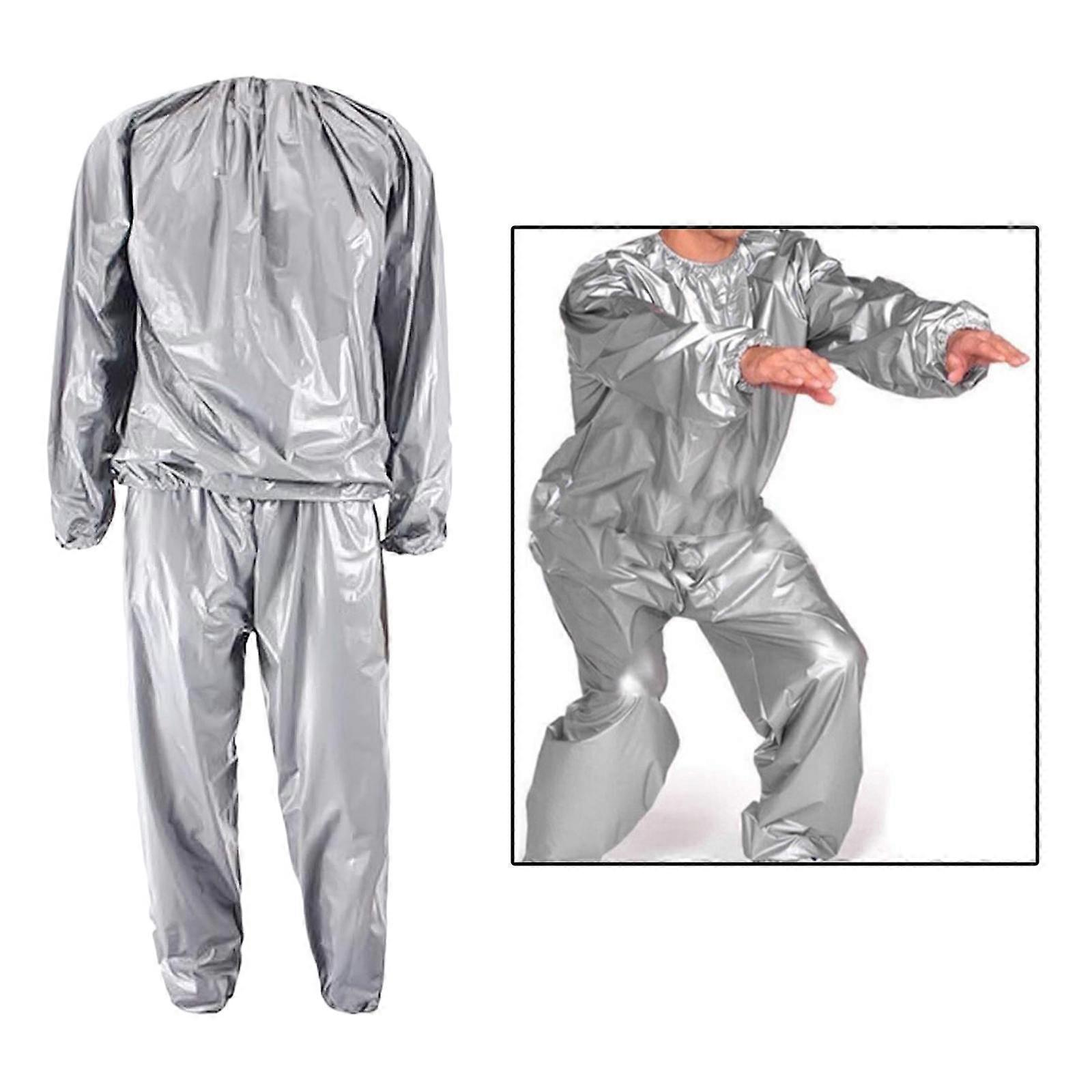 Heavy Duty Fitness Sauna Suit Full Body Sweat Suit Exercise Gym Anti ...